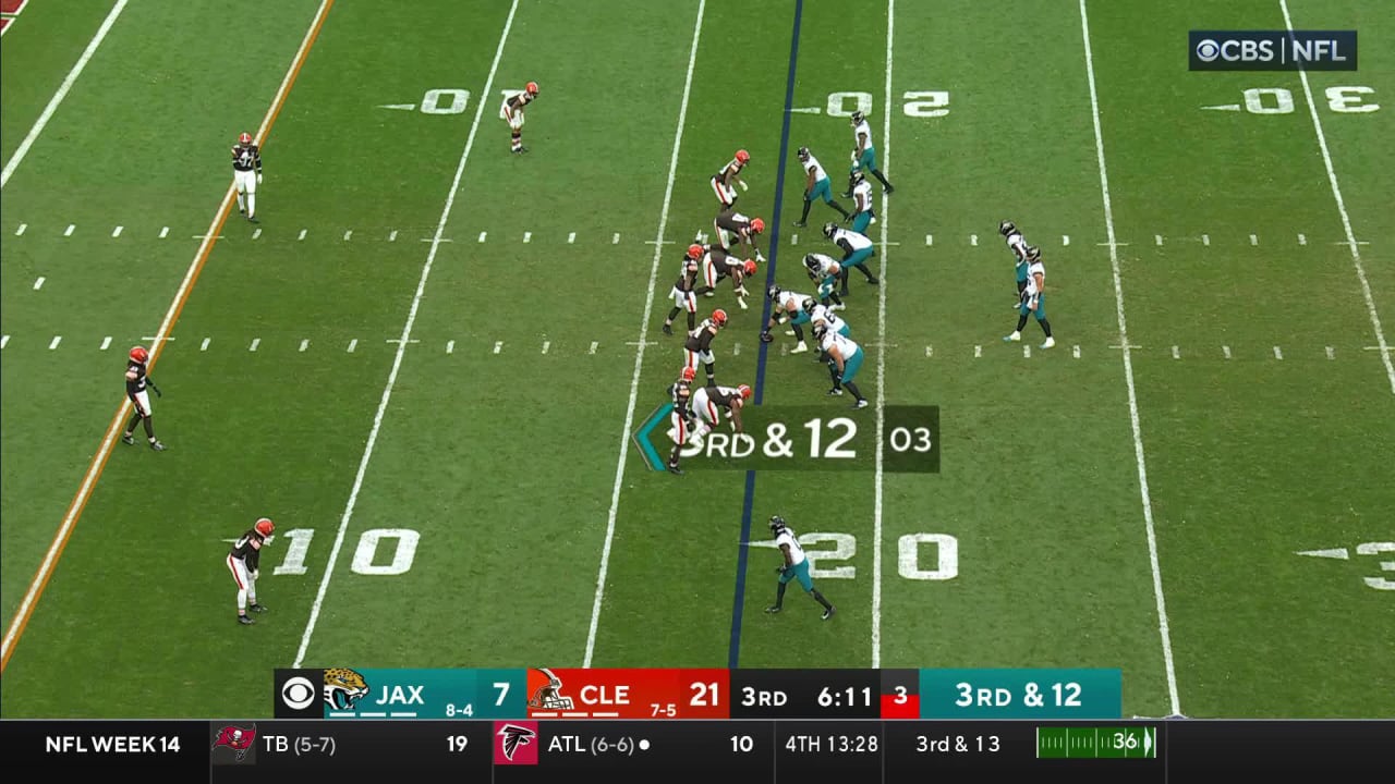 Lawrence's 16-Yard Pass to Ridley Gets Jags to Browns' 1-Yard Line