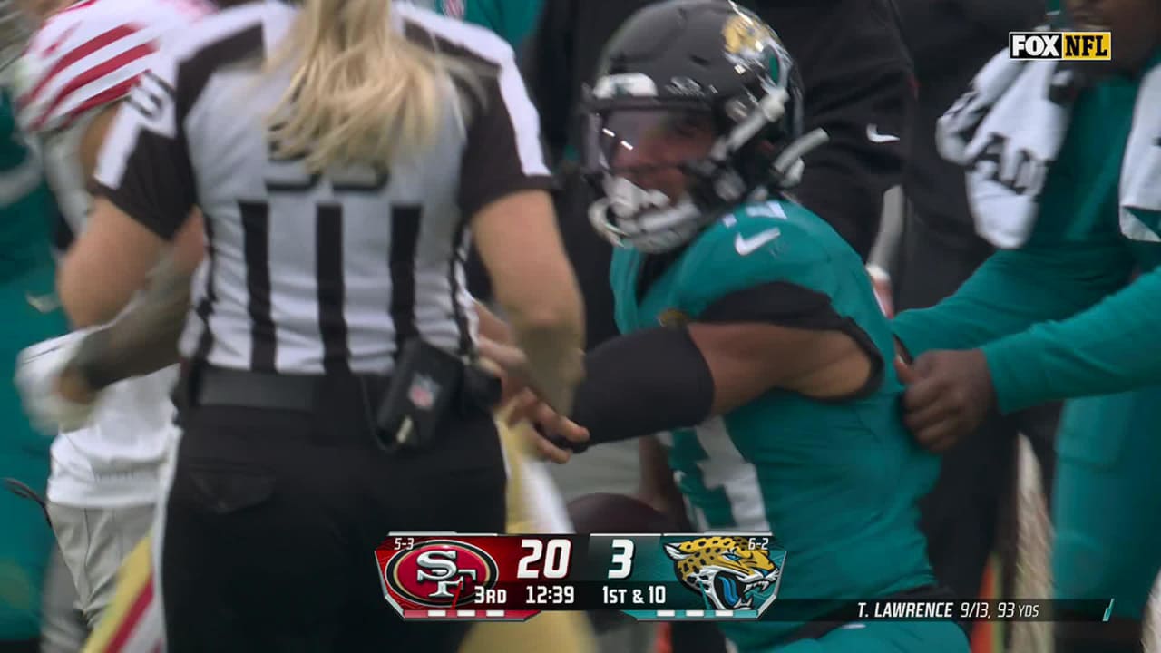 Trevor Lawrence's 26-Yard Loft to Wide Receiver Christian Kirk Showcases Qb's Sideline Touch