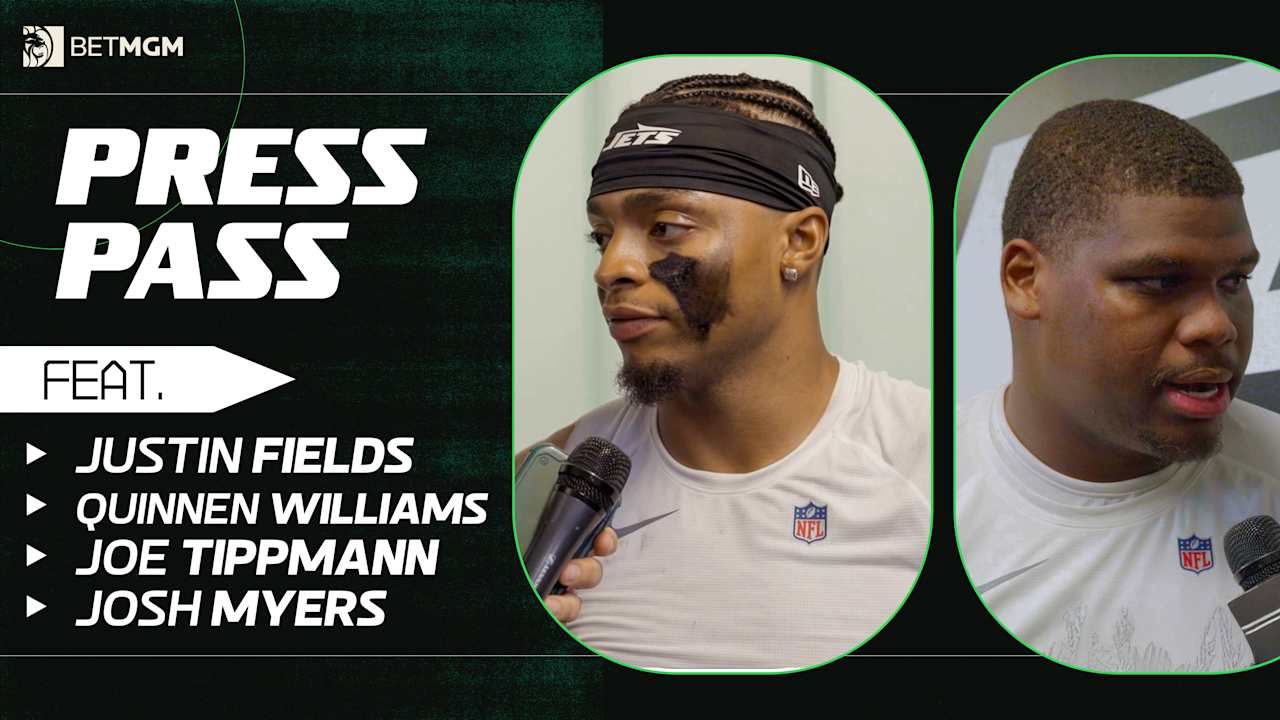 Justin Fields, Quinnen Williams, Joe Tippmann & Josh Myers Postgame ...