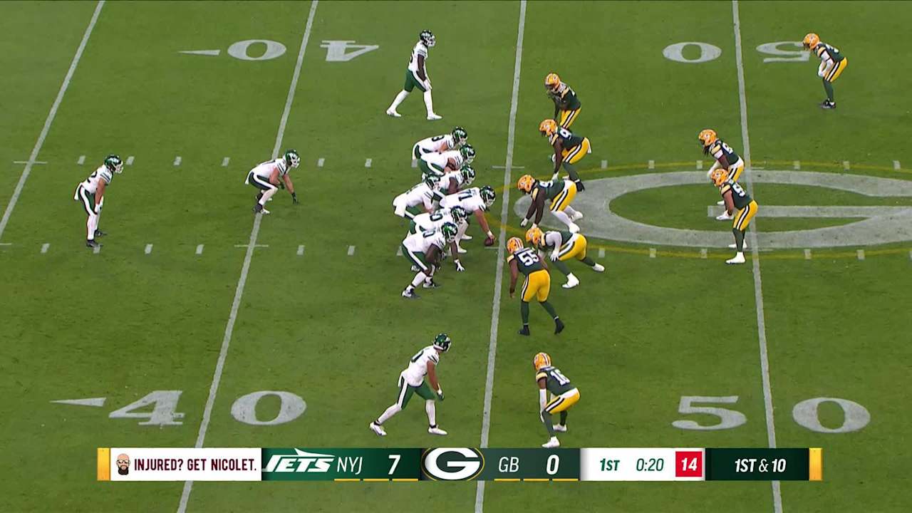 Jets-Packers Highlight | Brady Cook Finds Tyler Johnson for a 21-Yard Gain
