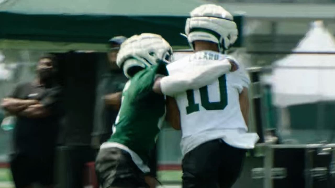 Jets Training Camp Highlight | Allen Lazard Contested, Toe-Tapping ...