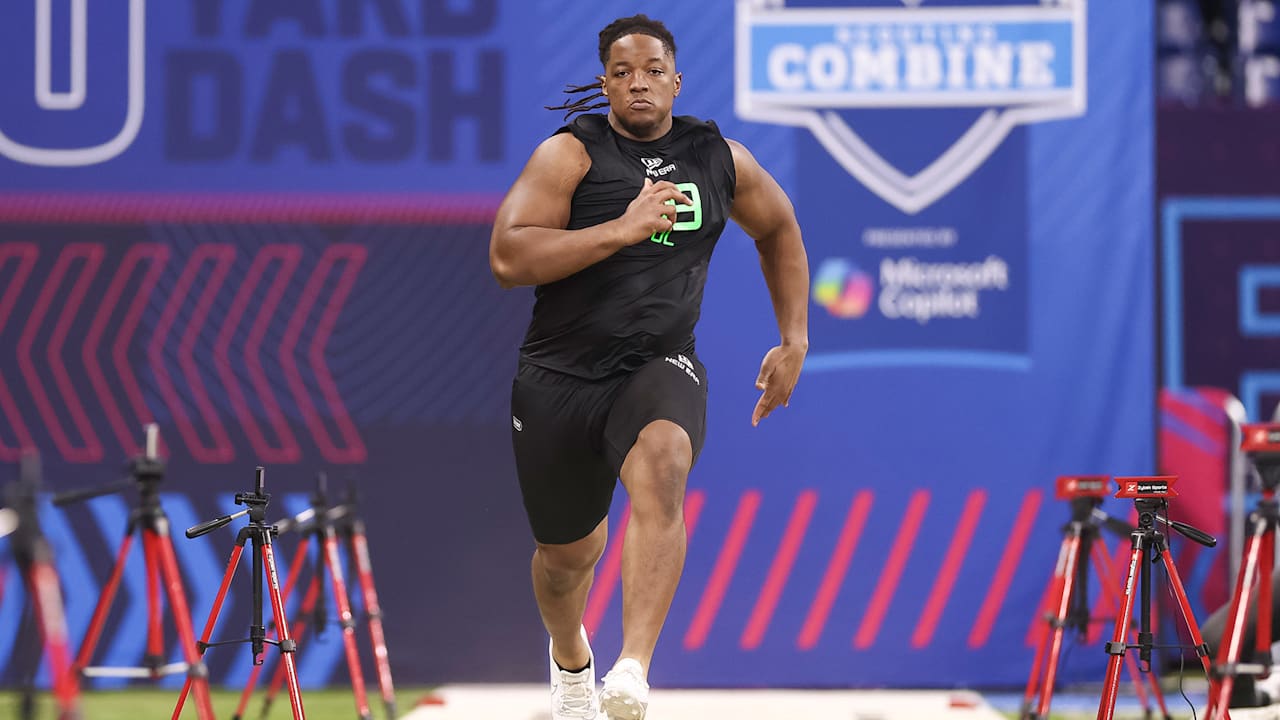 Top 5 Fastest 40-Yard Dash Runs by Offensive Linemen - 2025 NFL Combine