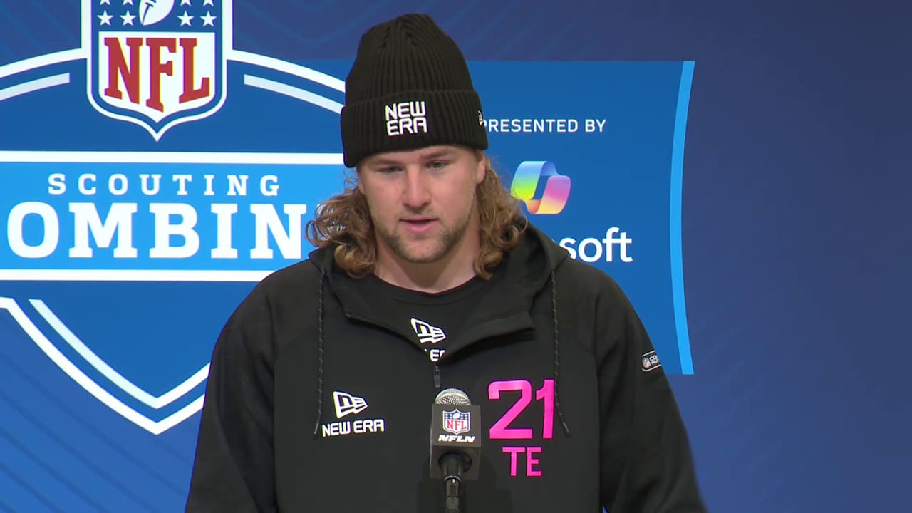 TE Tyler Warren NFL Combine Media Availability
