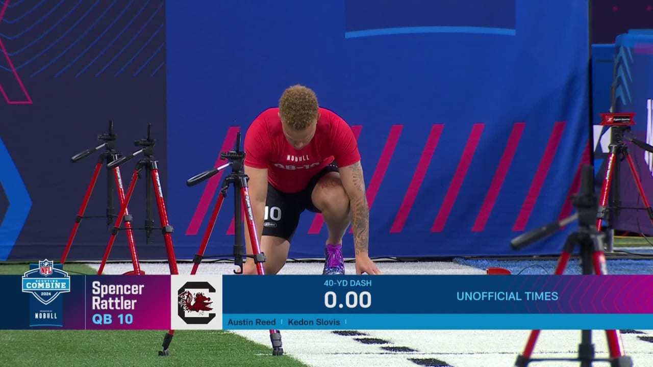 QB Spencer Rattler (South Carolina) Runs 4.95-Second 40-Yard Dash at ...