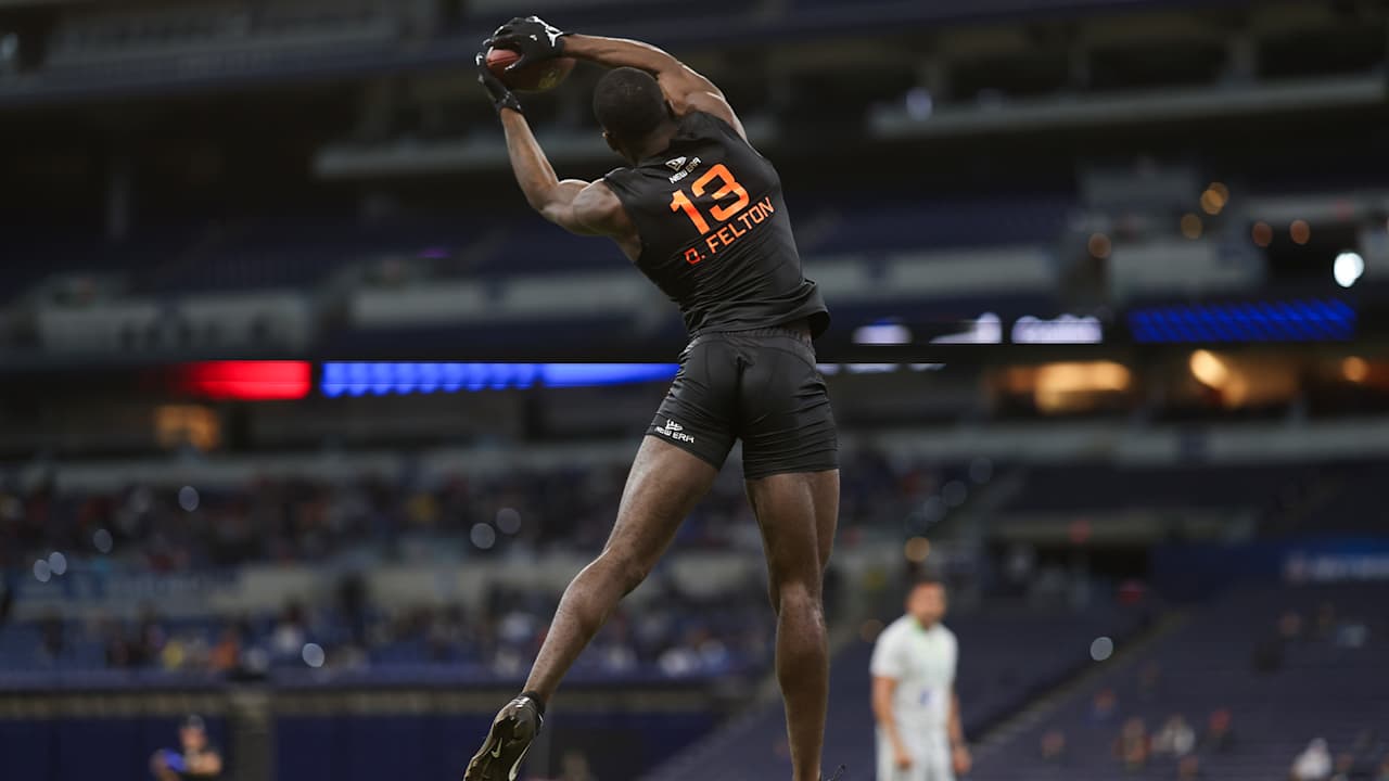 Best Photos of the Wide Receiver Prospects at the 2025 NFL Combine