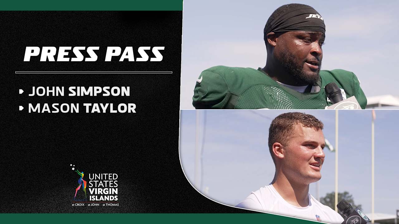 John Simpson & Mason Taylor Jets Training Camp Interviews