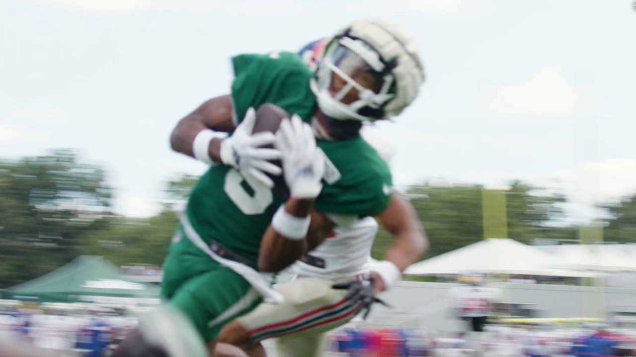 Jets-Giants Joint Practice Highlight | Aaron Rodgers Perfect Deep Toss to Garrett Wilson for a ...