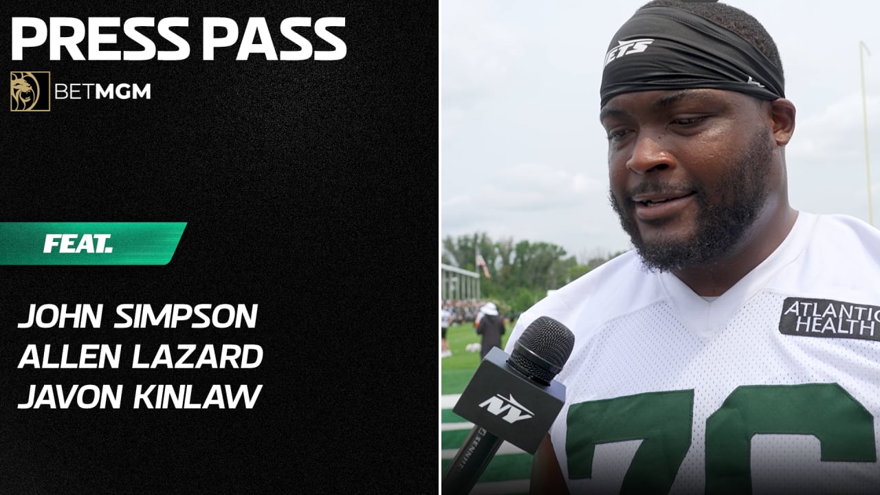 Jets Training Camp Interviews with John Simpson, Allen Lazard and Javon Kinlaw