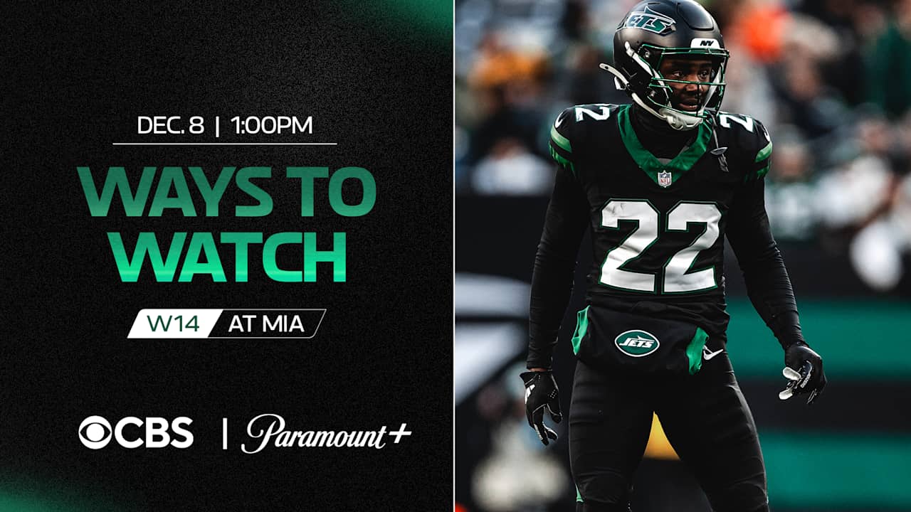 New York Jets vs Miami Dolphins Ways to Watch, Listen and Follow