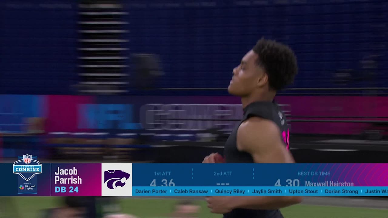 Kansas State CB Jacob Parrish Runs 4.35 40-yard Dash