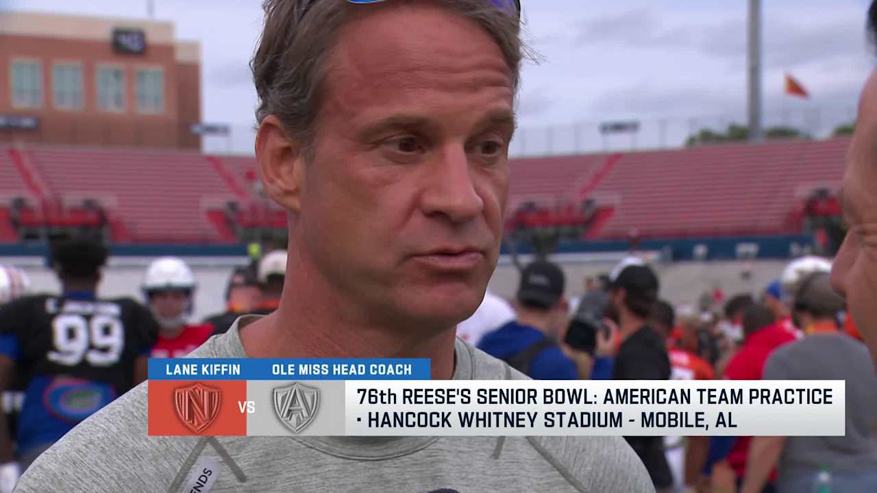 Ole Miss Head Coach Lane Kiffin Interviewed on Day 2 of the 2025 Senior ...
