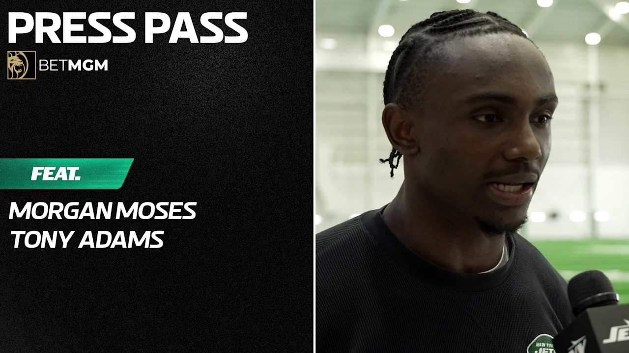 Jets-Steelers Press Pass | Morgan Moses & Tony Adams