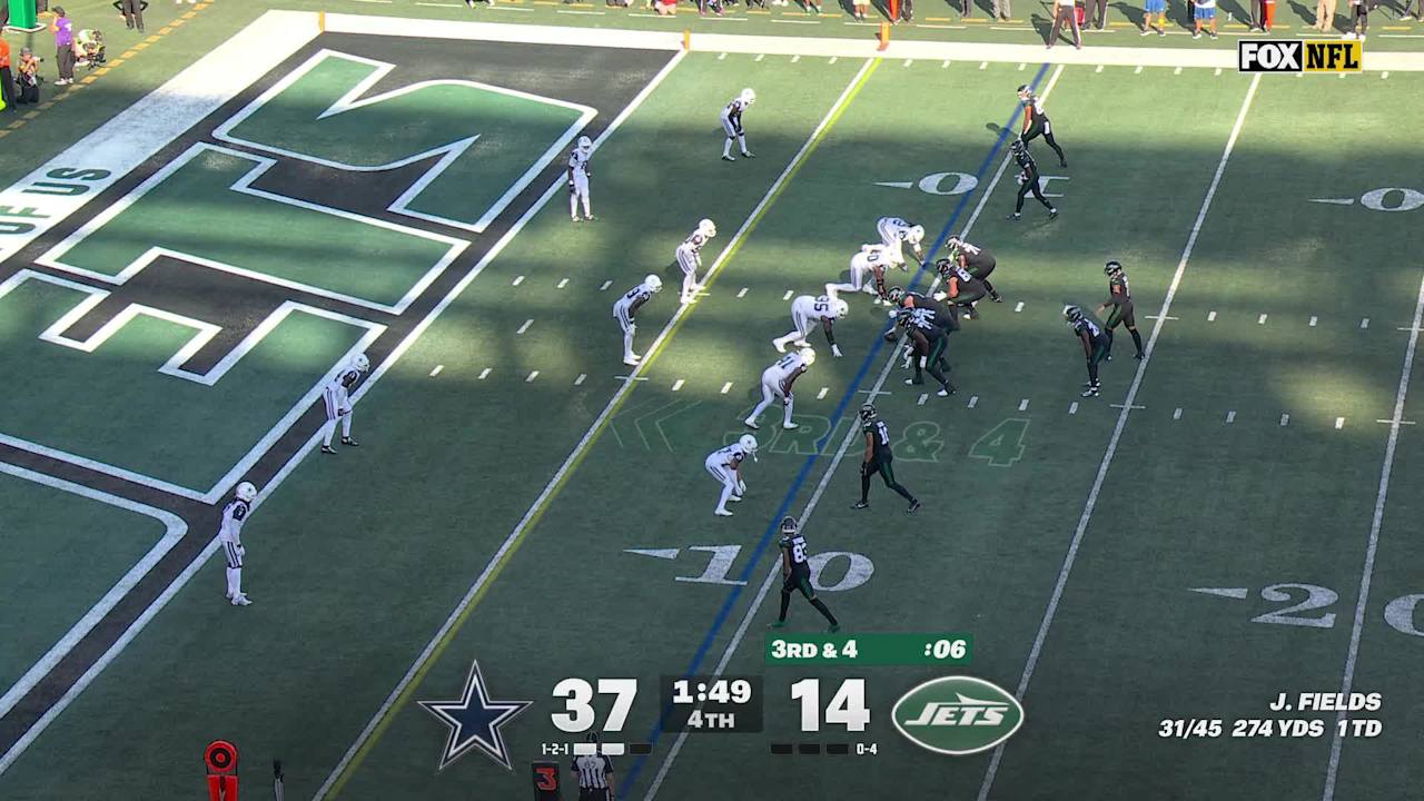 Jets-Cowboys Highlight | Garrett Wilson Evades Defender for a 9-Yard ...