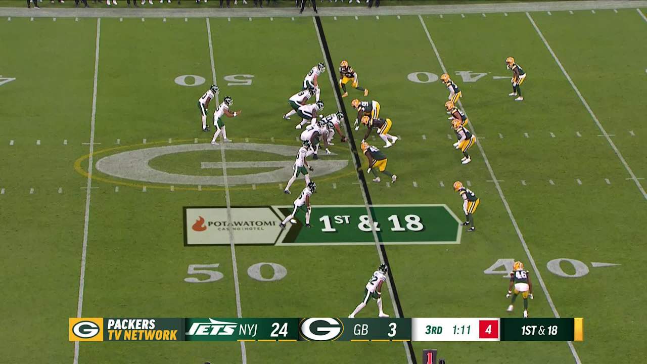 Jets-Packers Highlight | Rookie Donovan Edwards Sheds Tackle and Picks ...