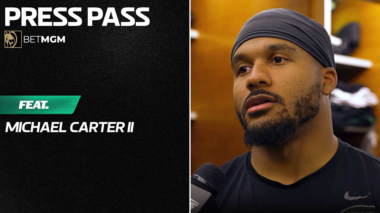Jets-Texans Press Pass | Michael Carter II