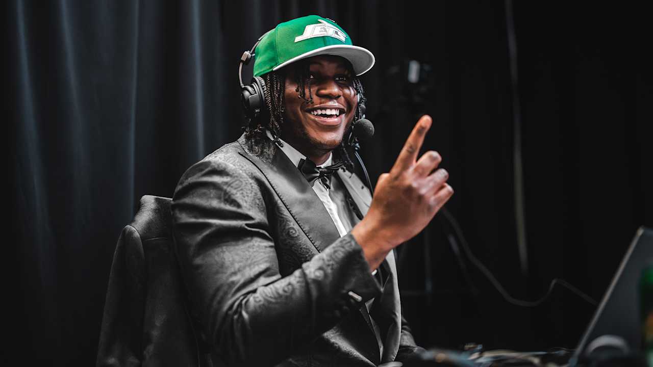 Backstage at the NFL Draft | David Bailey Moments After Selection ...