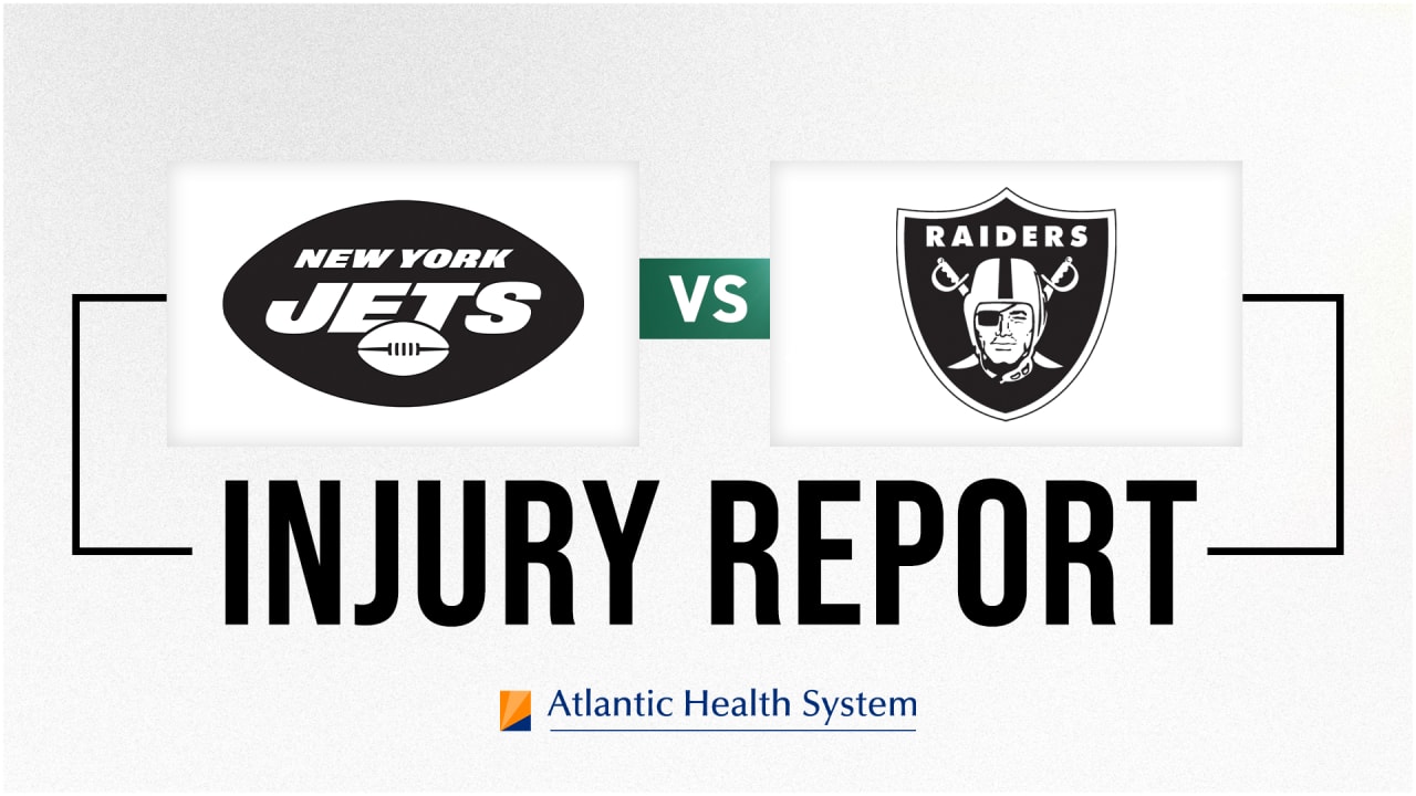 New York Jets at Las Vegas Raiders Injury Report Week 10 - Thursday
