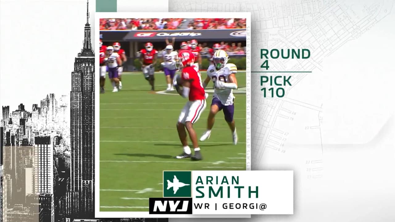 Georgia WR Arian Smith Highlight - Jets 2025 NFL Draft