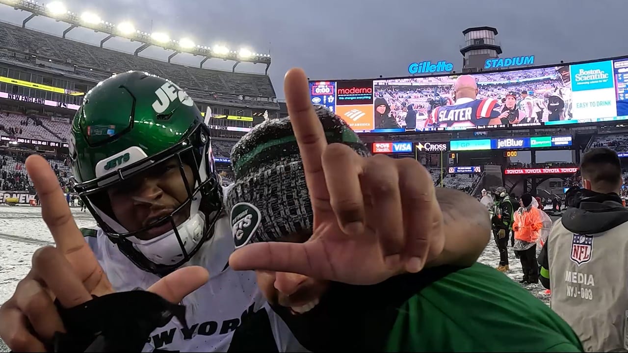Jets Win Cam | Celebrating the 17-3 Win in the Season Finale Against ...