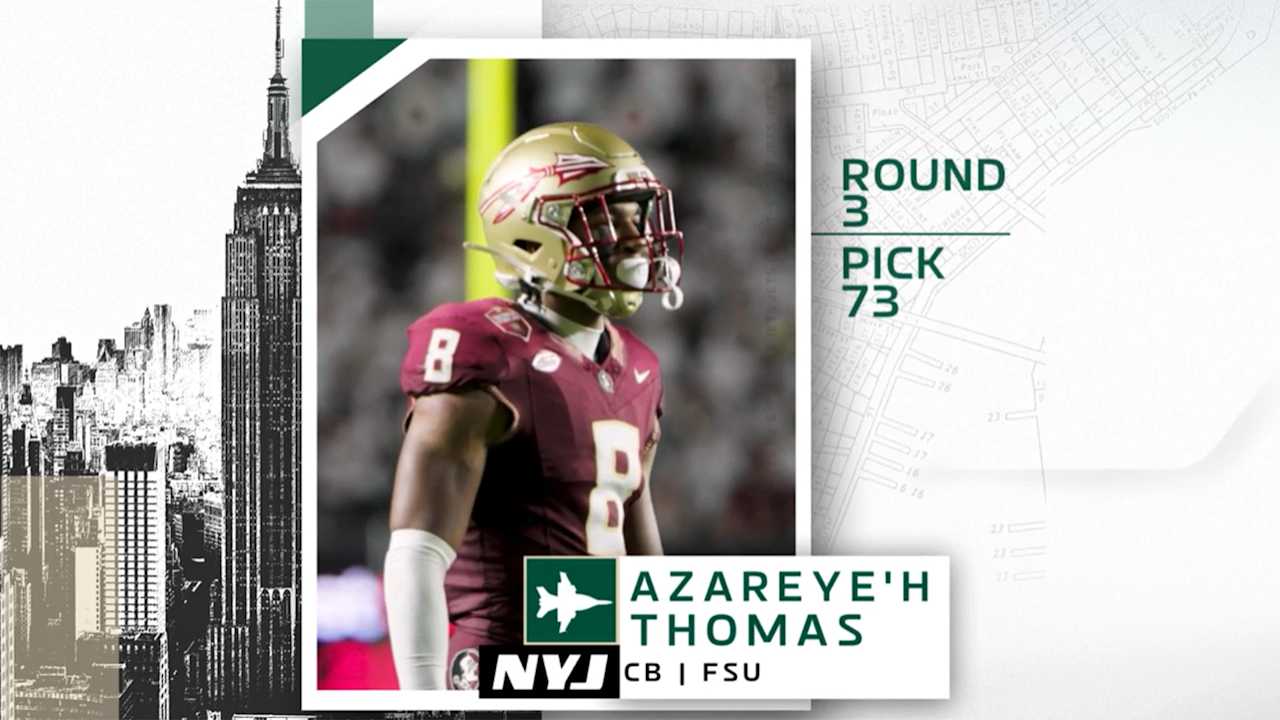 Rd. 1, No. 7 Selection CB Azareye'h Thomas Highlights