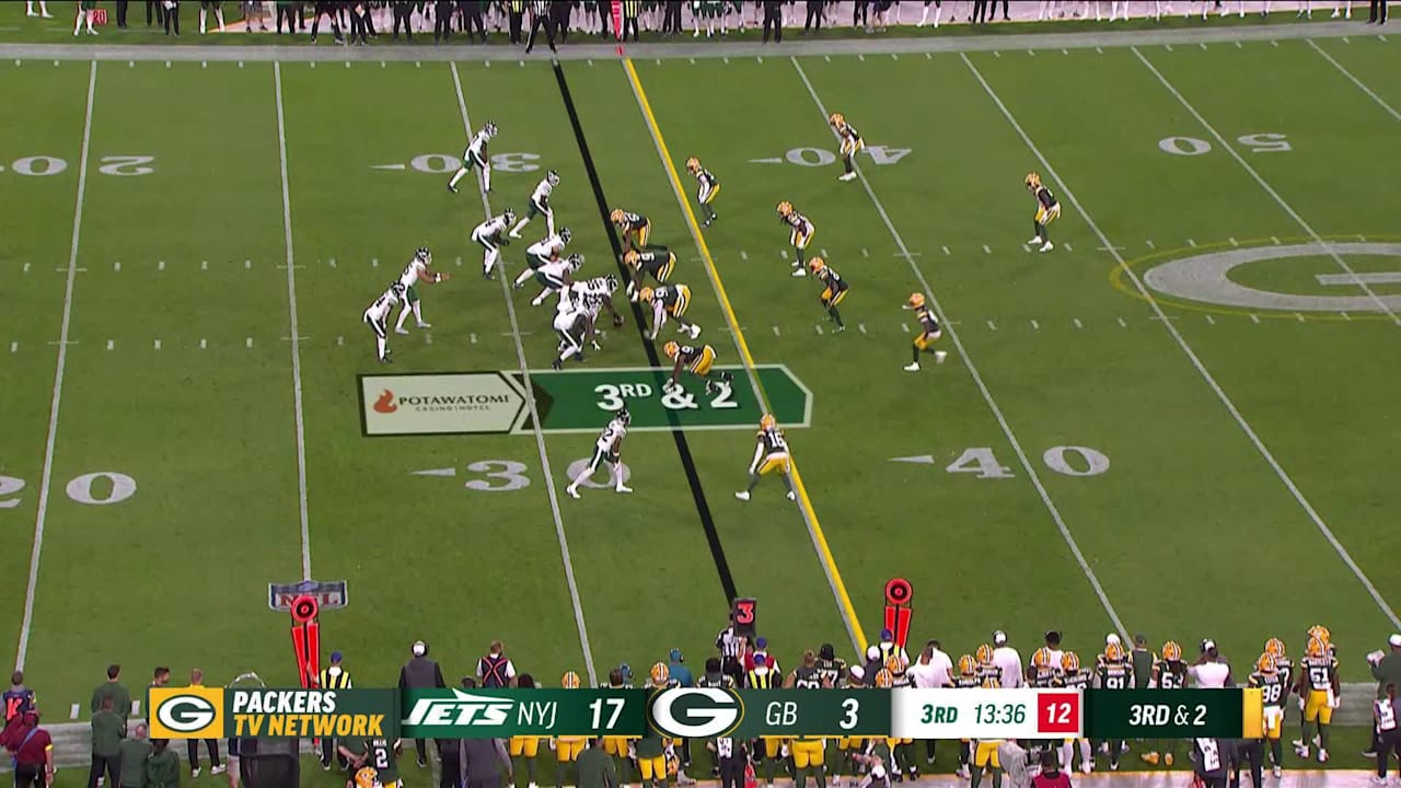 Jets-Packers Highlight | Adrian Martinez Completes First Down Pass to ...