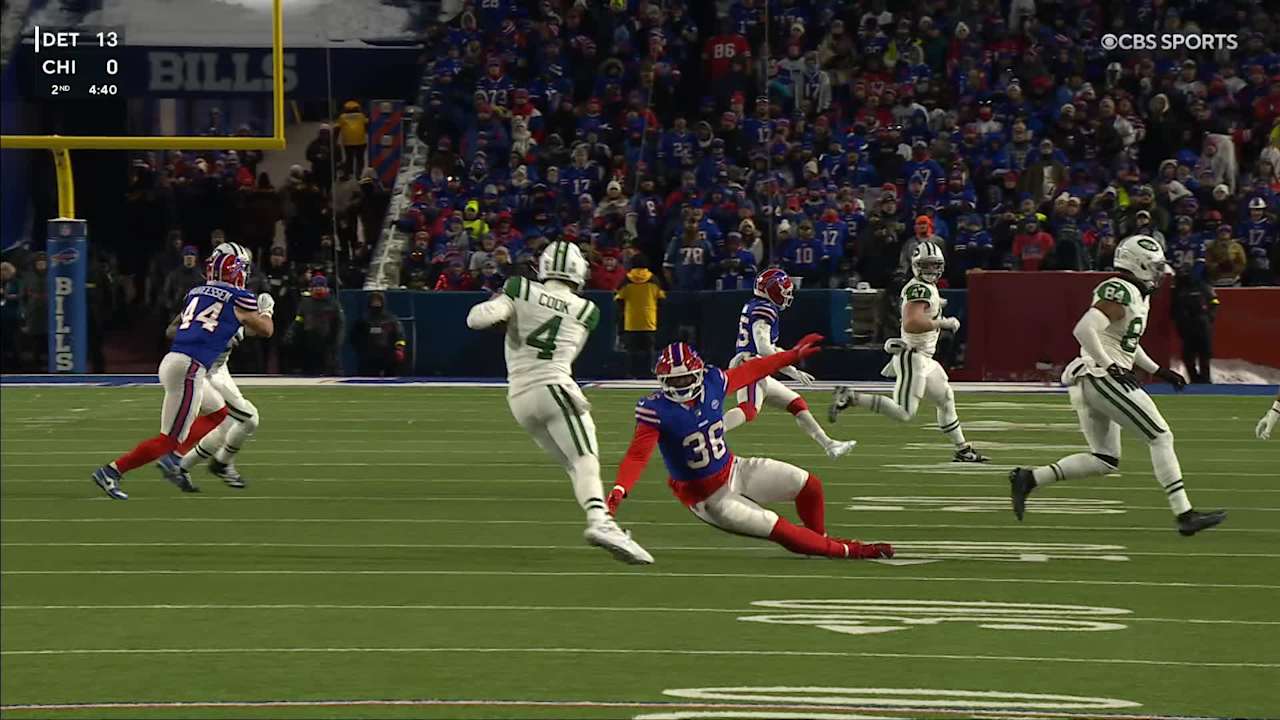 Jets-Bills Highlight | Brady Cook Jukes Out Matthew Judon on 5-Yard ...