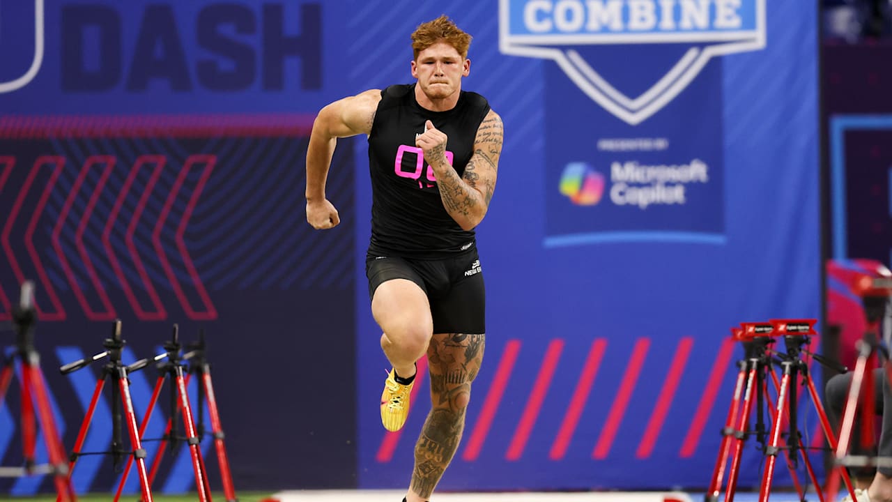 Top 5 Fastest 40-Yard Dash Runs by Tight Ends - 2025 NFL Combine