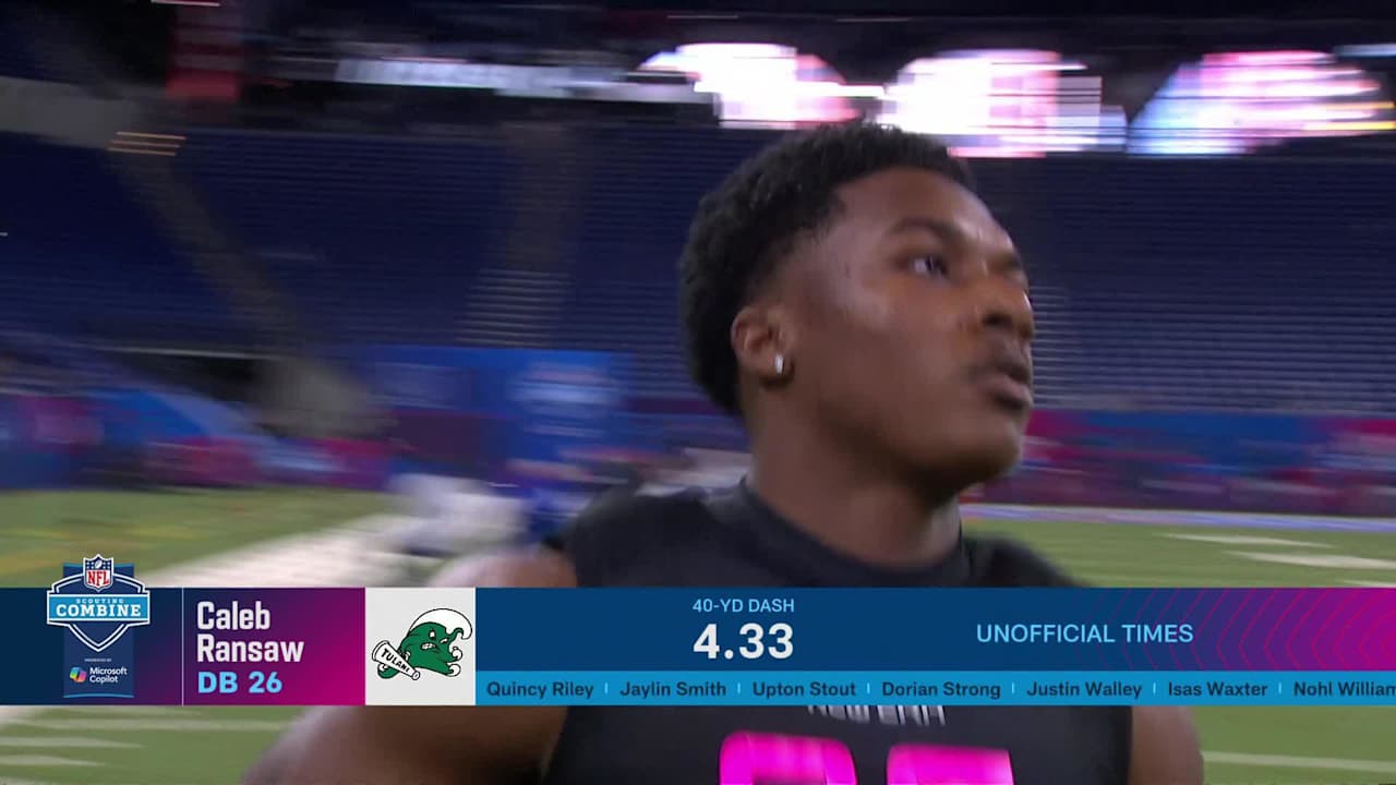 Tulane CB Caleb Ransaw Runs 4.33 40-yard Dash