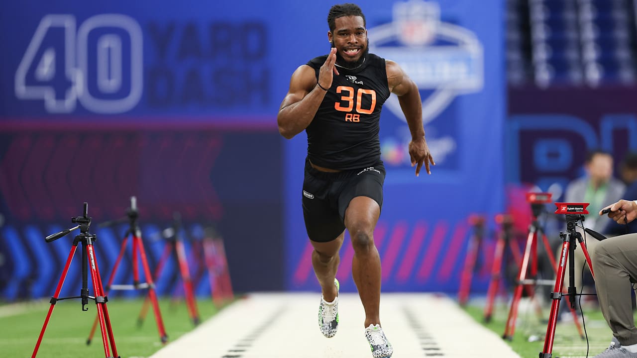 Top 5 Fastest 40-Yard Dash Runs by Running Backs - 2025 NFL Combine