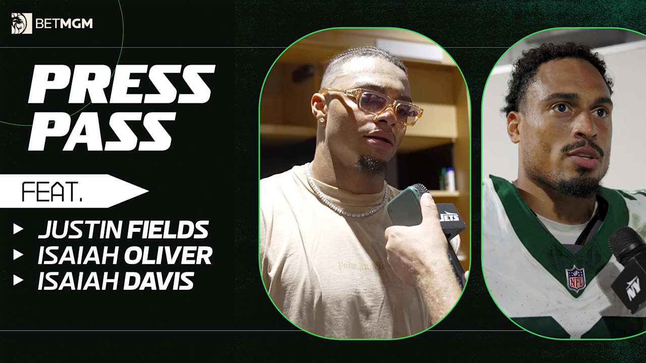 Justin Fields, Isaiah Oliver & Isaiah Davis Postgame Interviews | Jets ...