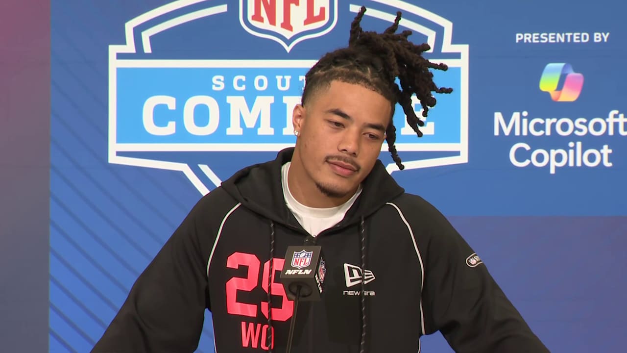 WR Makai Lemon Combine Media Availability