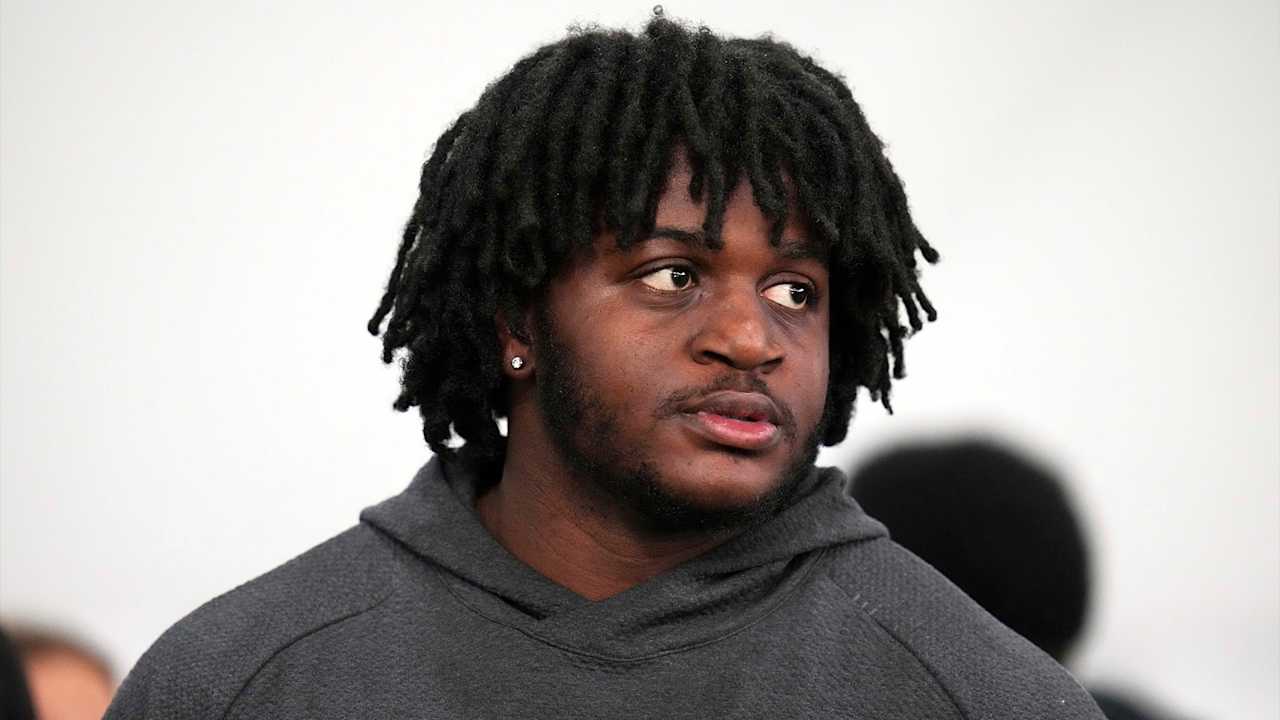 OT Armand Membou Reaction to Jets Selection No. 7