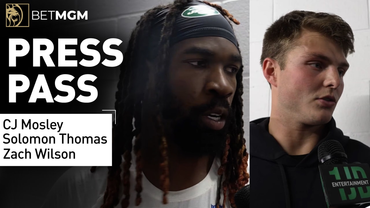 Jets Press Pass | C.J. Mosley, Zach Wilson & Solomon Thomas Postgame ...