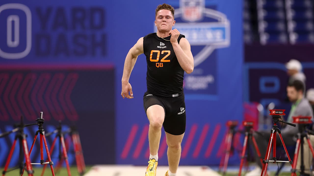 Top 5 Fastest 40-Yard Dash Runs by Quarterbacks - 2025 NFL Combine