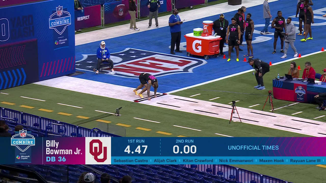 Oklahoma S Billy Bowman Jr. Runs 4.42 40-yard Dash