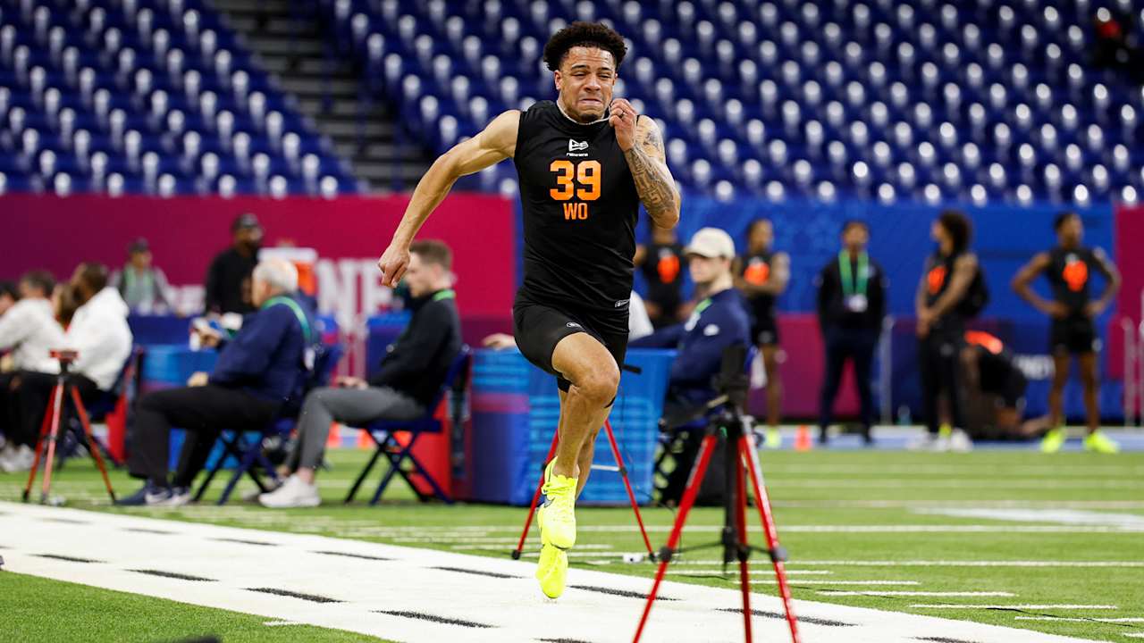 Top 5 Fastest 40-Yard Dash Runs by Wide Receivers - 2026 NFL Combine