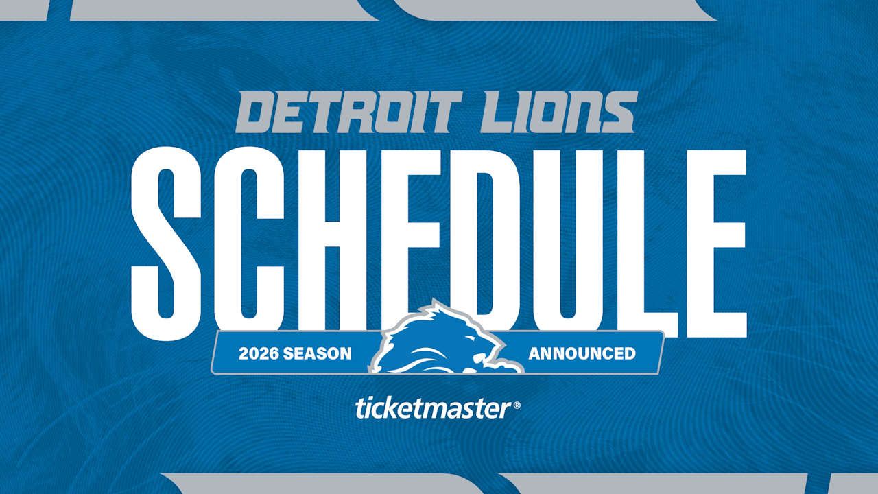 Detroit Lions announce 2026 schedule