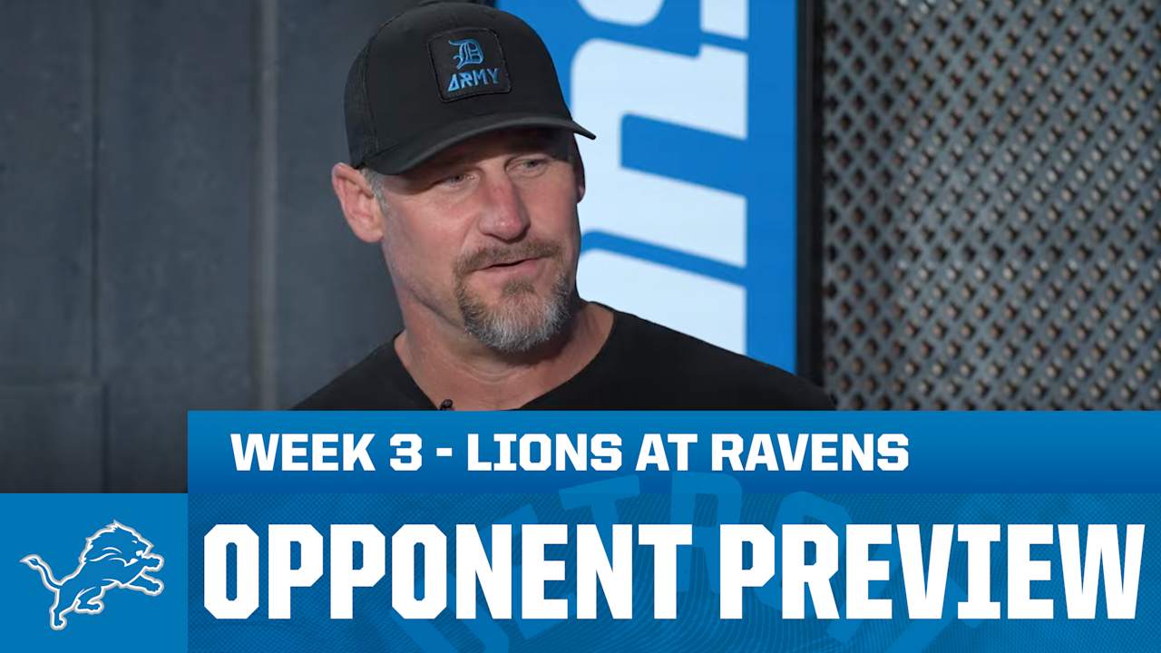 Lions at Ravens | Week 3 opponent preview