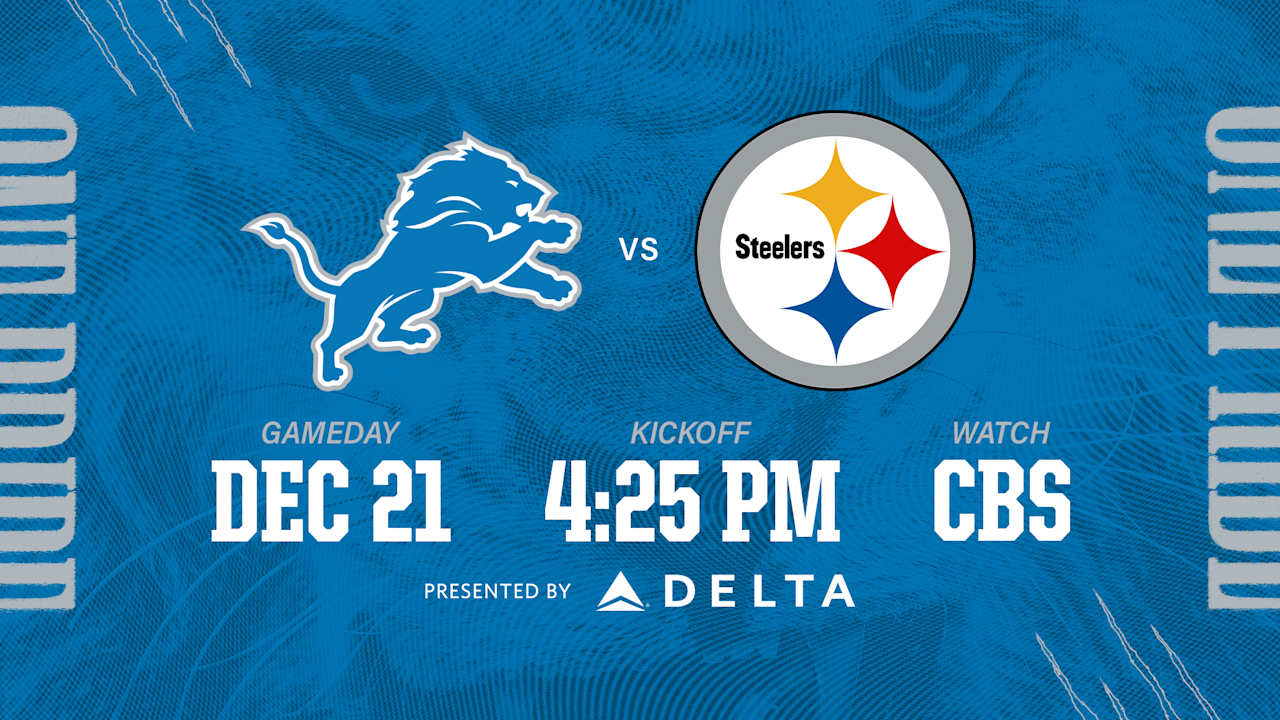 Lions vs. Steelers: Week 16 Game Trailer