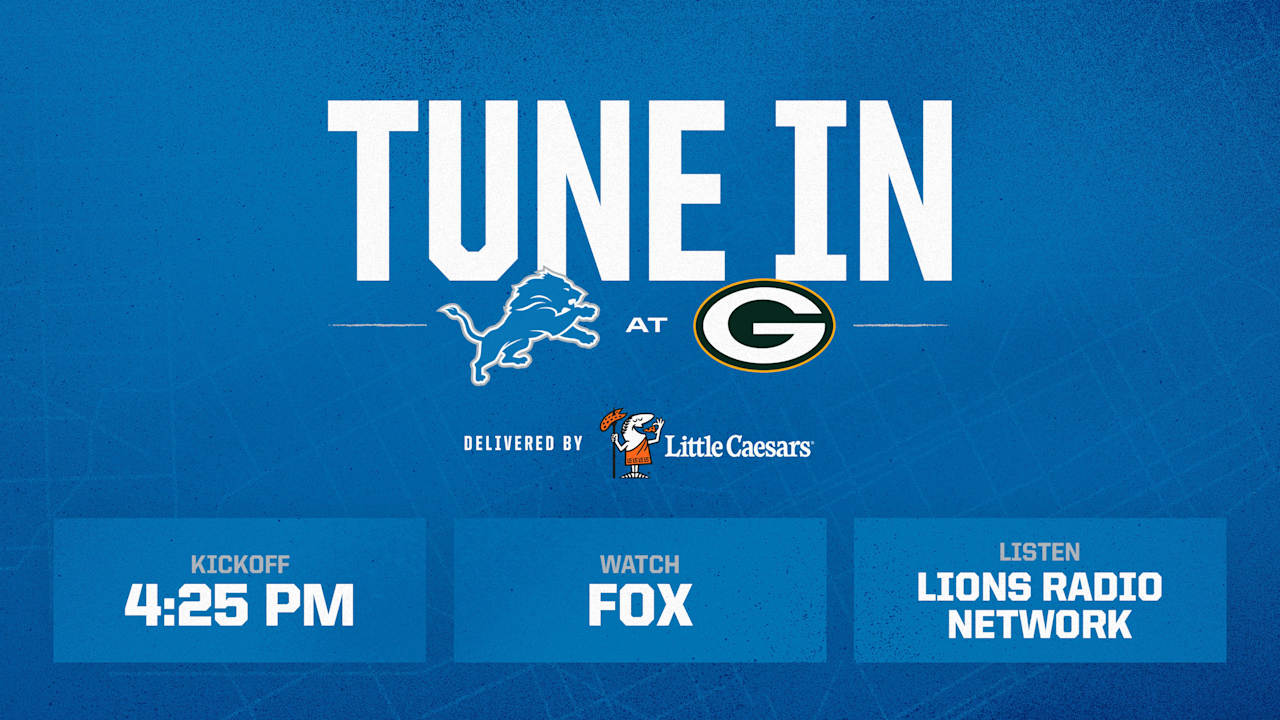 Detroit Lions vs. Green Bay Packers: How to watch, listen and follow