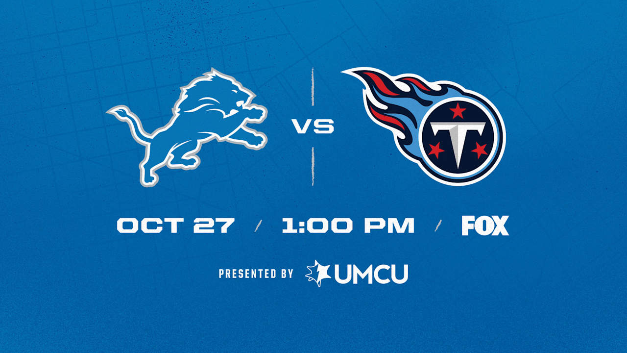 Lions vs Titans: Week 8 Gameday Trailer