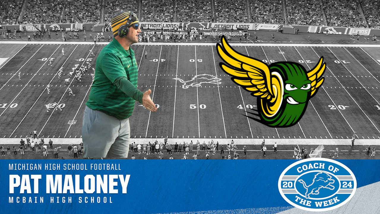 Pat Maloney of McBain High School Named the Detroit Lions High School ...