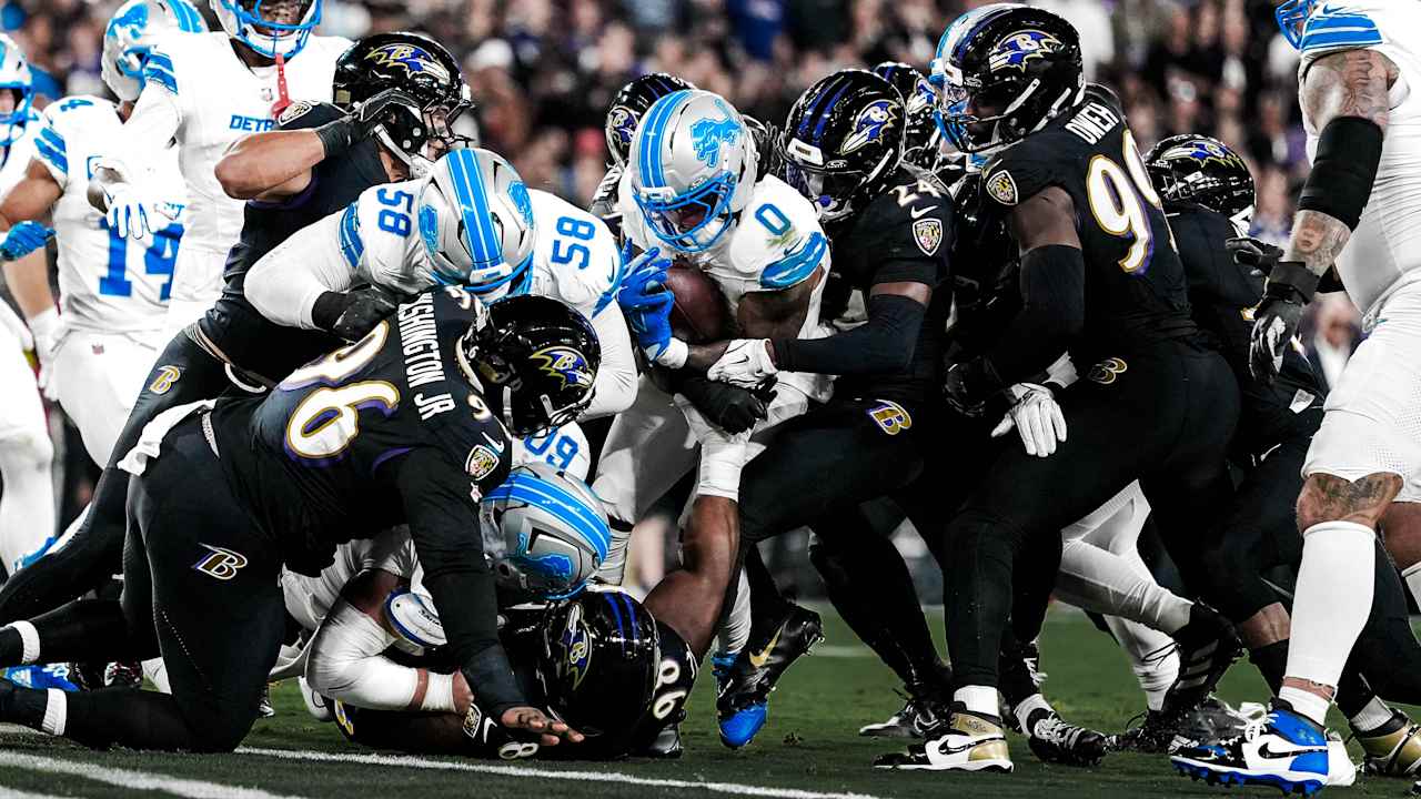 Jahmyr Gibbs' best plays from 2-TD game vs. Ravens Week 3