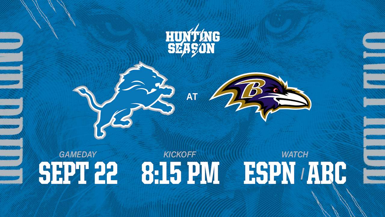 Lions at Ravens: Week 3 Game Trailer