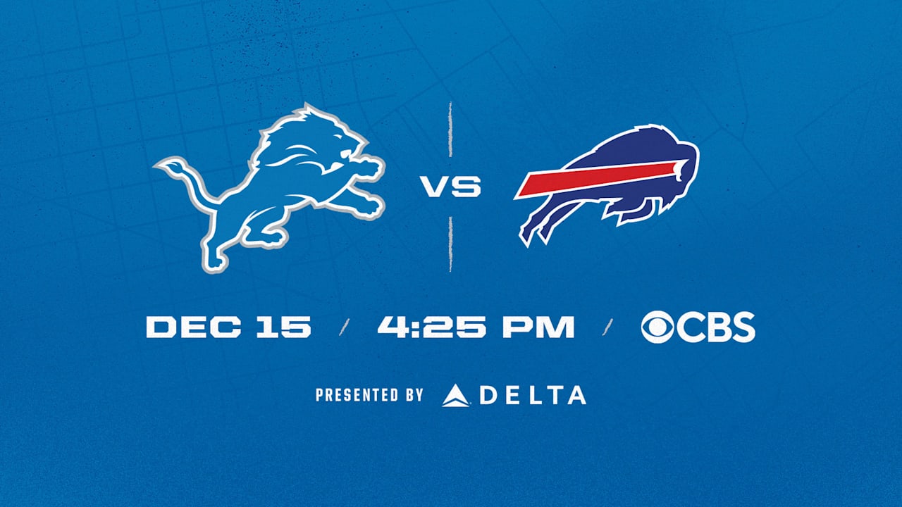 Lions vs Bills: Week 15 Gameday Trailer