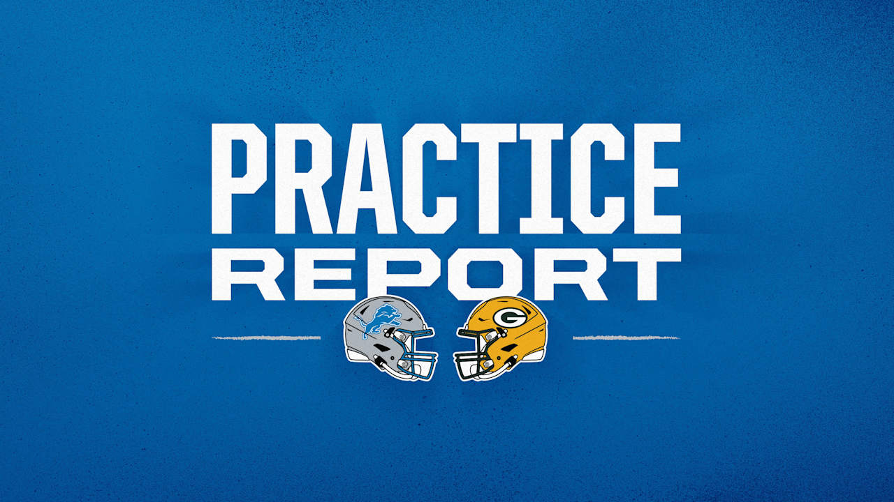 Detroit Lions vs Green Bay Packers Week 9 practice report: Thursday ...