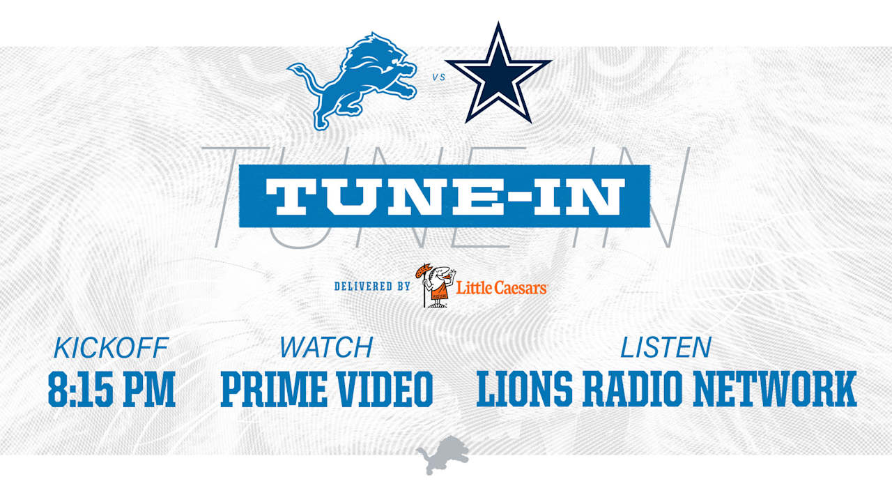 Dallas Cowboys vs. Detroit Lions: How to watch, listen and follow