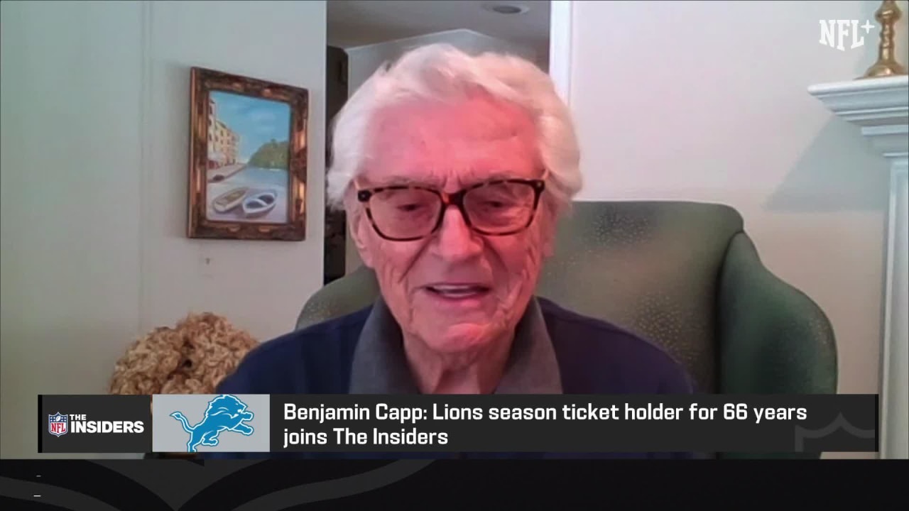 Benjamin Capp, Lions season ticket holder for 66 years, joins 'The ...