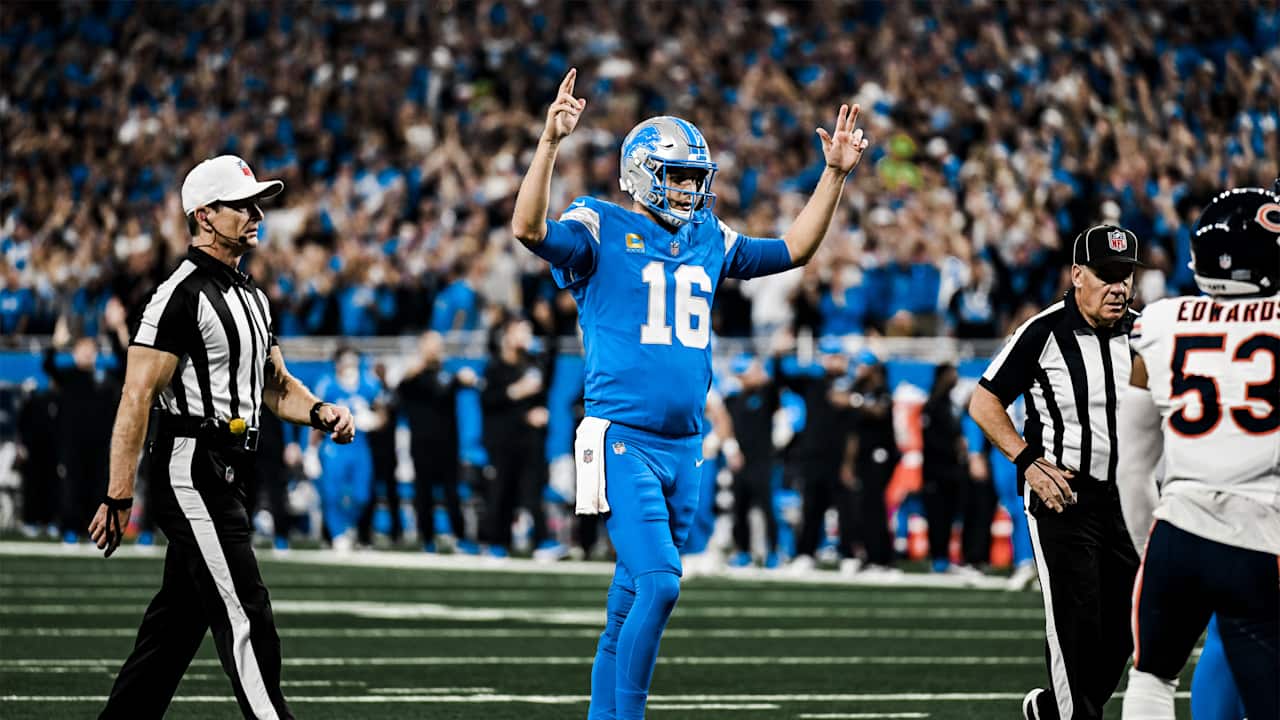 Goff's best throws from 5-TD game vs. Bears Week 2