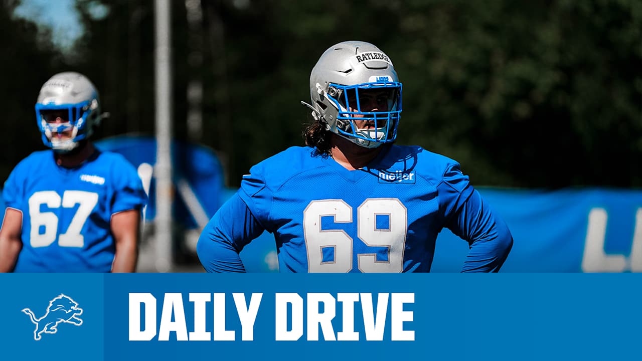 Detroit Lions rookie offensive lineman Tate Ratledge drawing ...